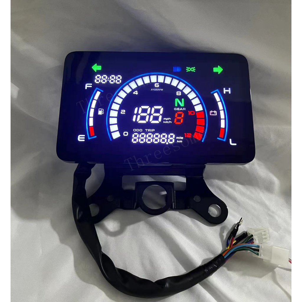 Tmx 125 ALPHA Đồng hồ tốc độ kỹ thuật số Assy cho Honda CG125 Rusi Tc ...