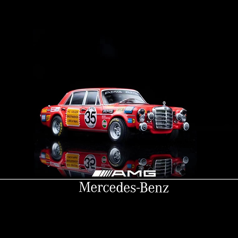 Xe mô hình Liberty 1: 64 Benz AMG Red Pig 300 SEL No.35 Xe đúc hợp kim ...