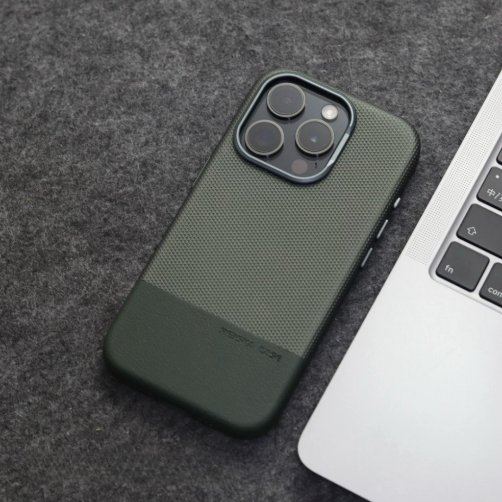 【Leather hard case/Metal lens/Green】ốp lưng compatible for iphone 13 14 ...