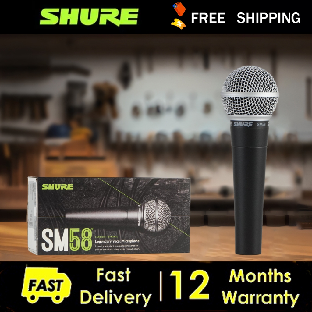 Shure SM58S Pro XLR Dynamic Microphone | Shopee Việt Nam