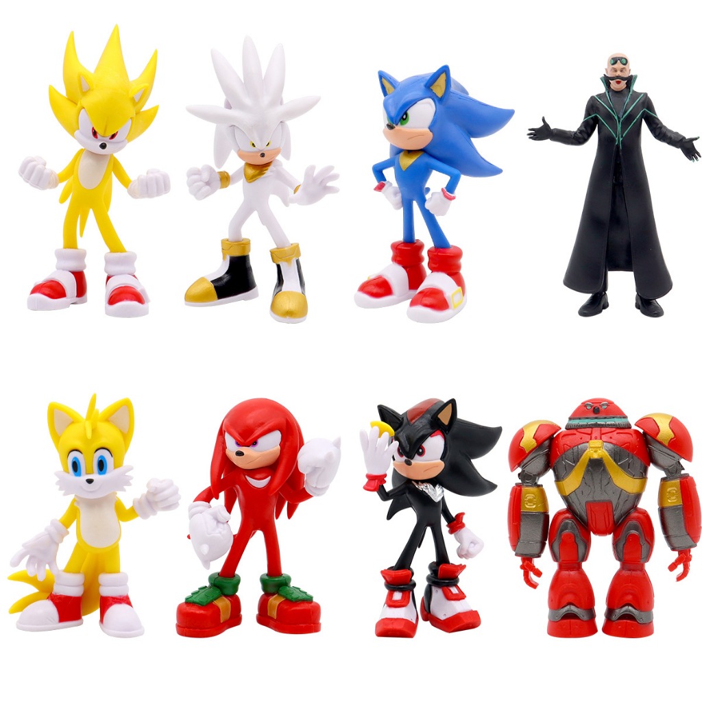 8 Cái / bộ Trò Chơi 12cm Sonic the Hedgehog Đuôi Knuckles Echidna ...