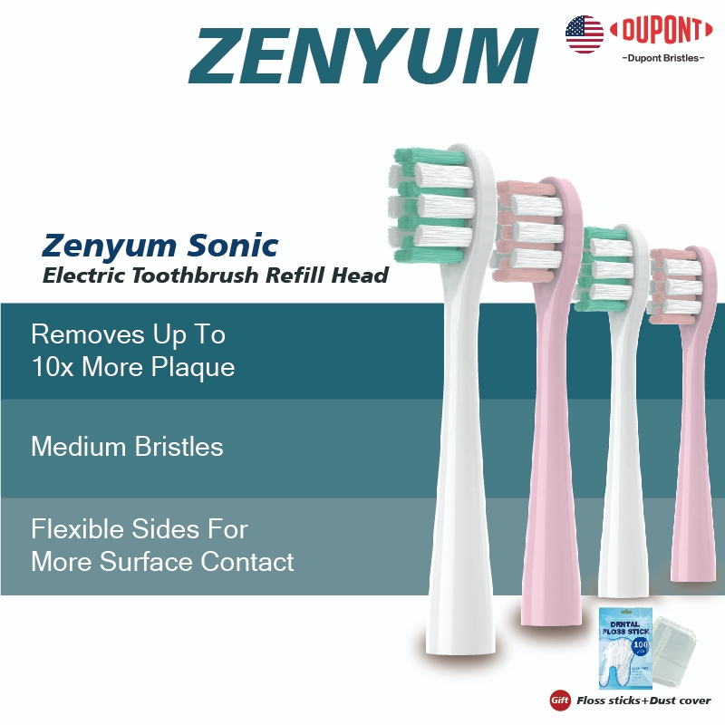 Bộ 6 Đầu Bàn Chải Đánh Răng Điện Thay Thế Zenyum Sonic | Shopee Việt Nam