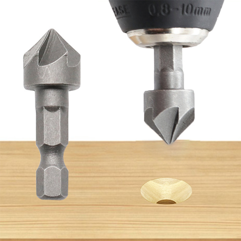 1 / 3 Chiếc Lục Giác Shank Five Blade Countersunk Khoan Chamfering Tool ...