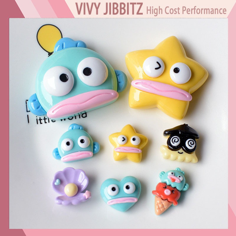 Jibbitz Crocs Charm Dép Crocs 3D Miệng Lớn Cá Diy Sticker Dép Crocs ...