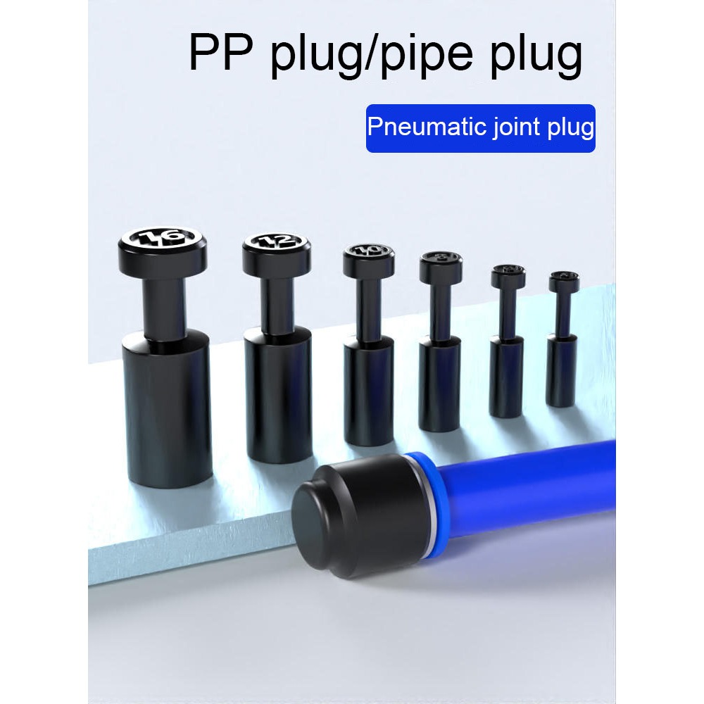 Đầu nối nhanh bằng khí nén Phích cắm nắp ống nhựa PPF PP-4 / 6 / 8 / 10 / 12 / 16mm PU khí quản ...