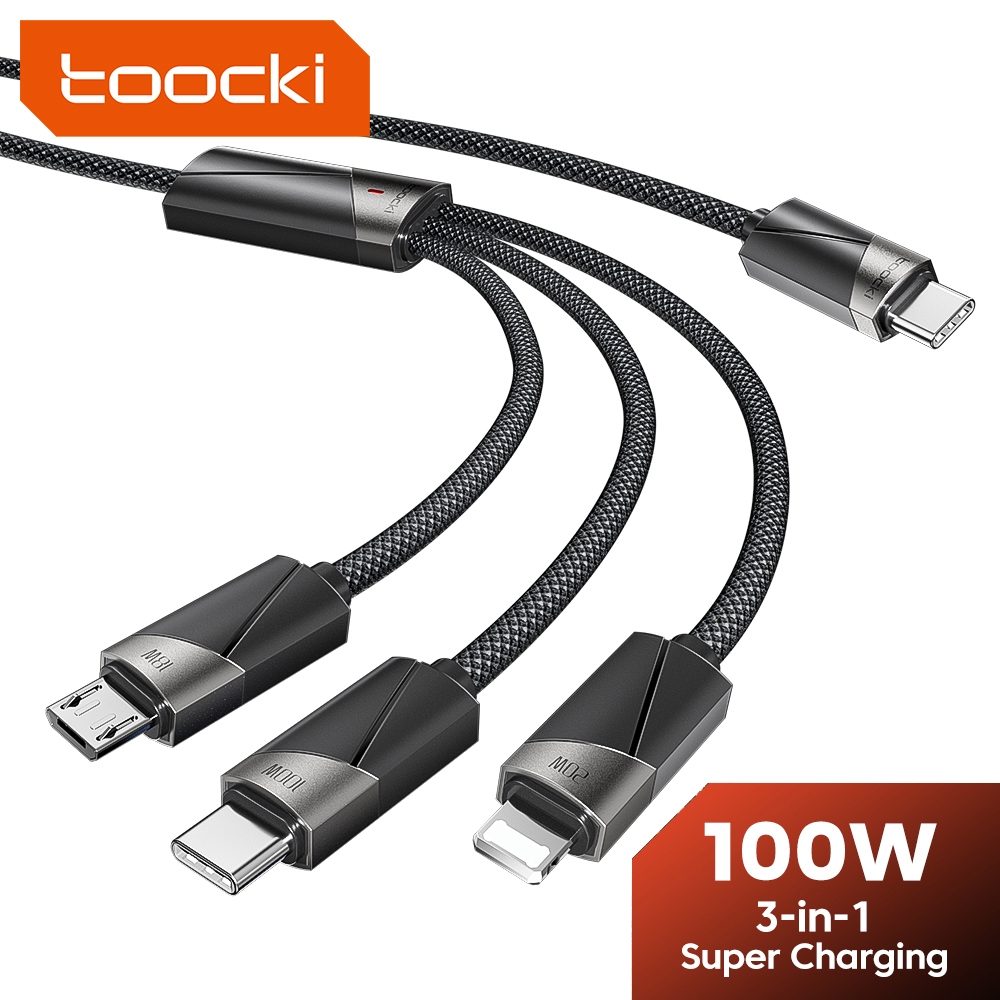 Toocki 100W 3 Trong 1 Sạc Nhanh Cáp USB C Loại C Sang Loại C / Micro ...