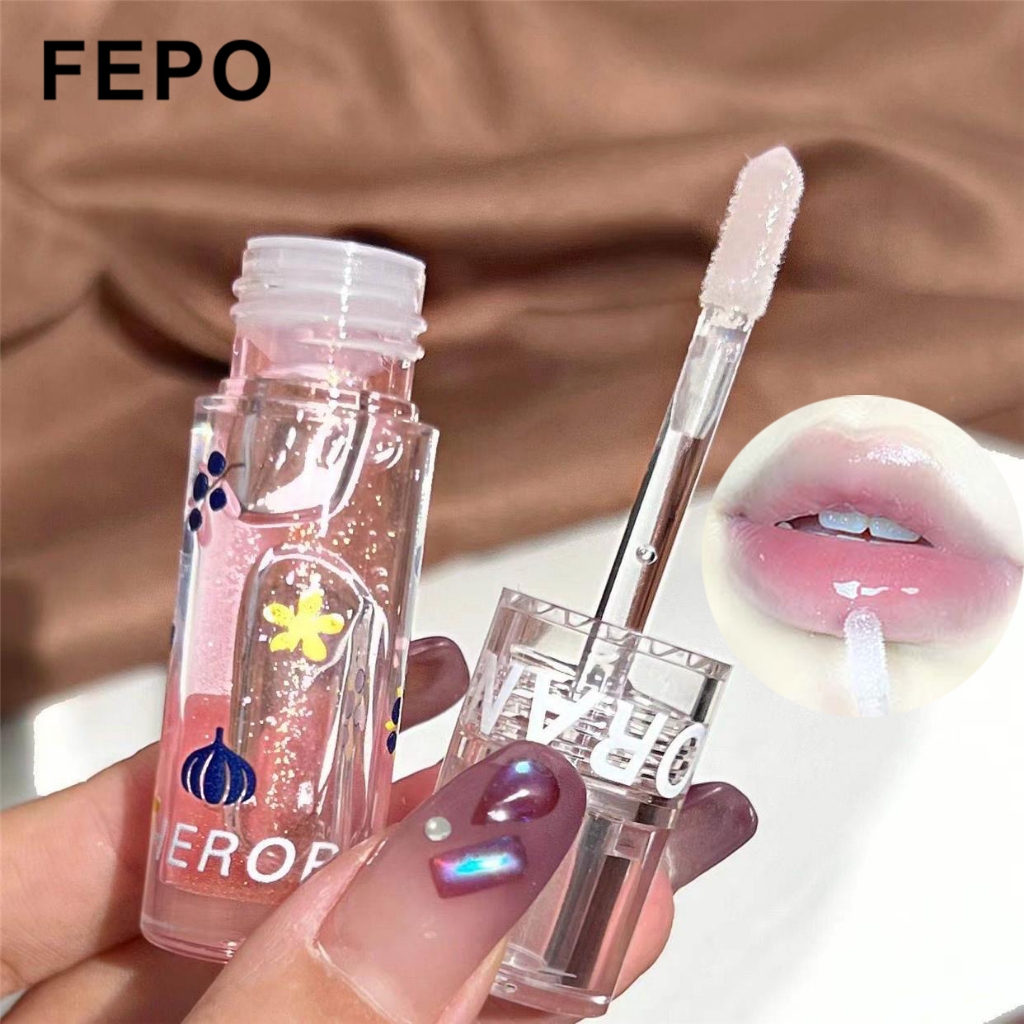 FEPO Son Bóng Dưỡng Ẩm Dưỡng Ẩm Bảo Vệ Môi Chống Khô Gương Nước Bóng ...