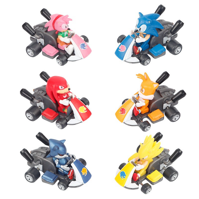 6 Cái / bộ 4cm Trò Chơi Sonic the Hedgehog Miles Prower Đuôi Kim Loại ...