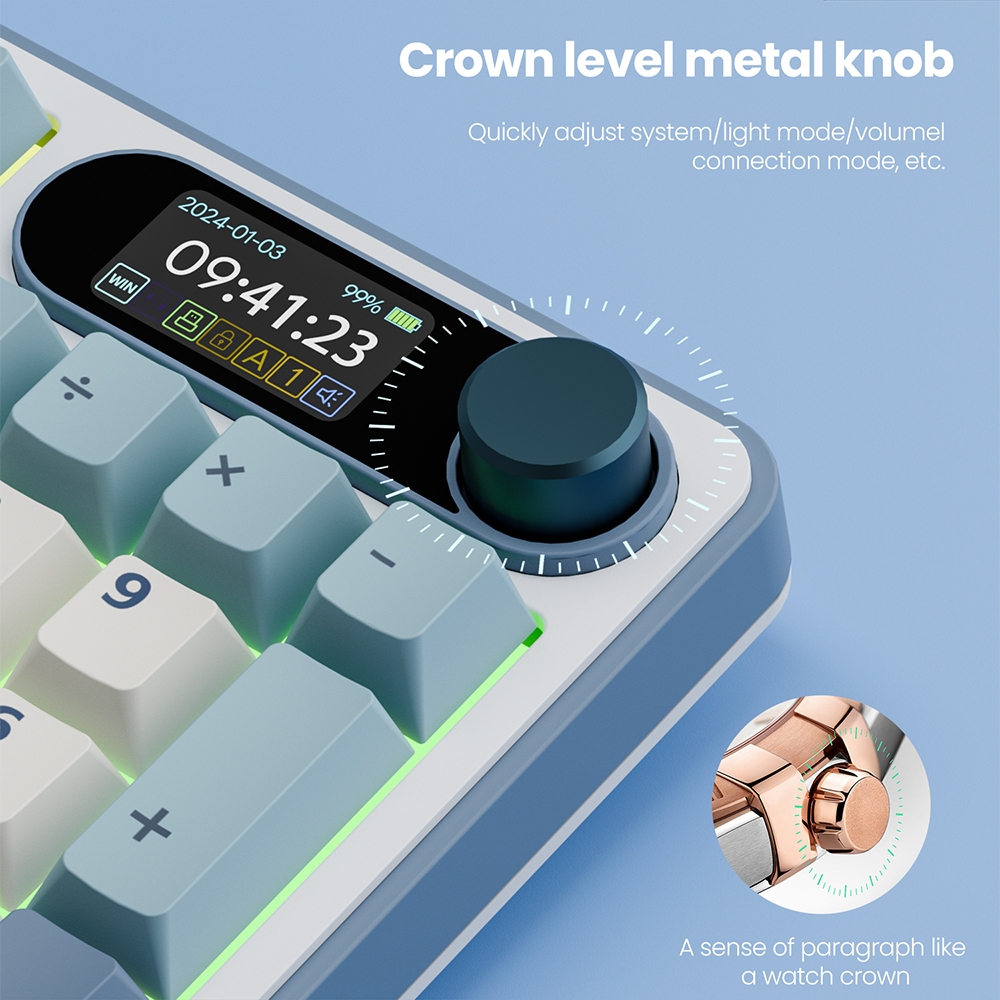 Rk Royal Kludge RK S98 98 Key Tri-Mode RGB Có Dây Bluetooth 2.4G Không ...