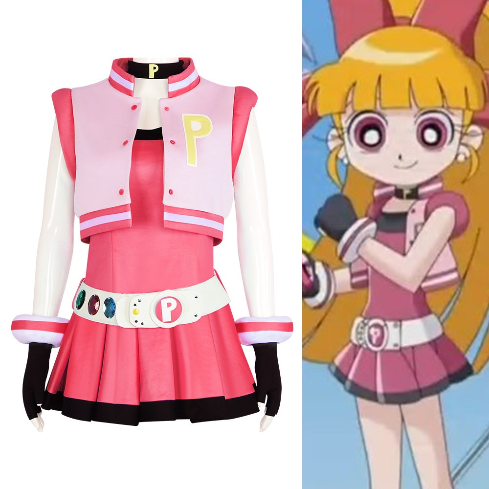 [Sẵn sàng] Trang phục PowerPuff Girls Z Cos Akatsutsumi Momoko Gotokuji ...