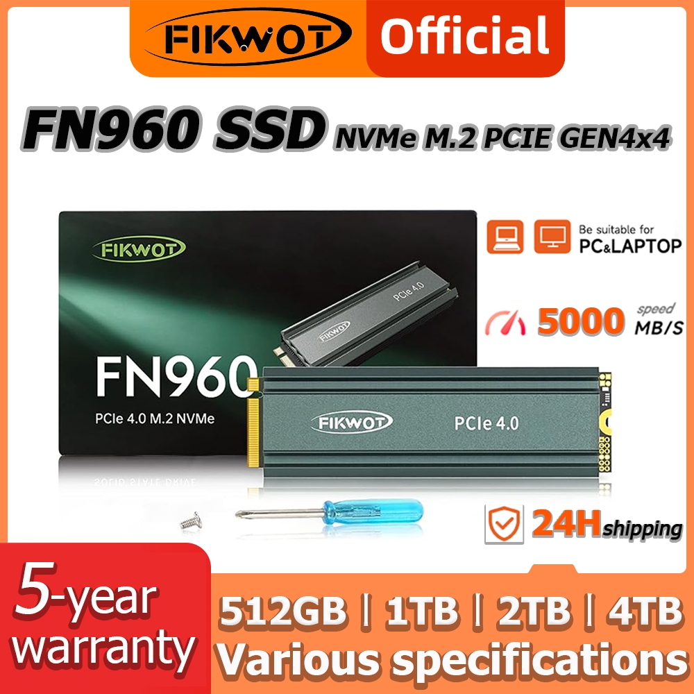Ổ Cứng SSD with Heatsink Fikwot FN960 1TB 2TB 4TB Dynamic SLC Cache M.2 ...