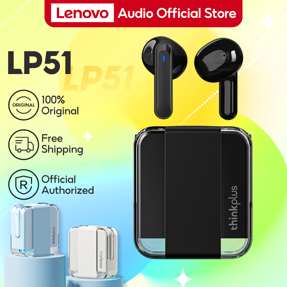Tai nghe Bluetooth không dây Lenovo Thinkplus LP51 Bluetooth 5.4TWS HIFI Stereo Sport có Mic ...