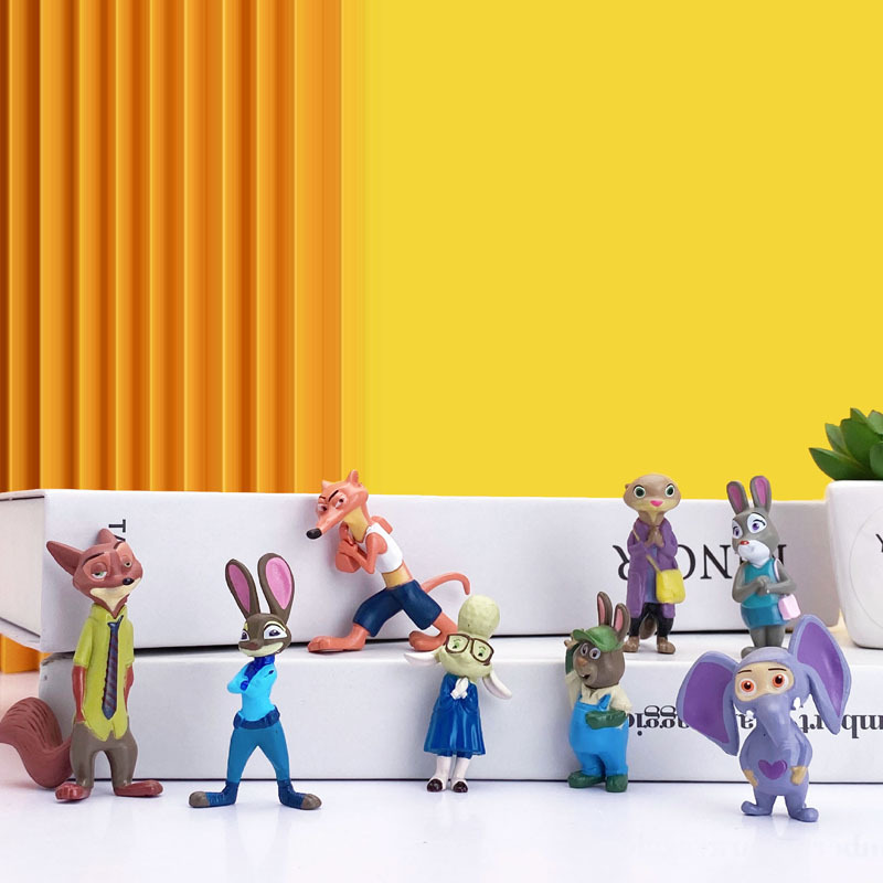 12 Chiếc 4cm-7cm Zootopia Judy Nick Flash Finnick Trưởng Bogo Nhân Vật ...
