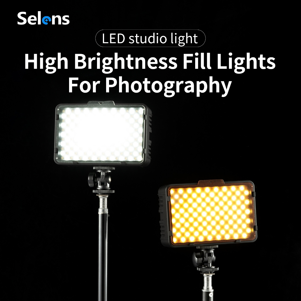 Đèn LED chụp ảnh Selens 198 LED Video Light 7500K / 3200K Camera Hot ...