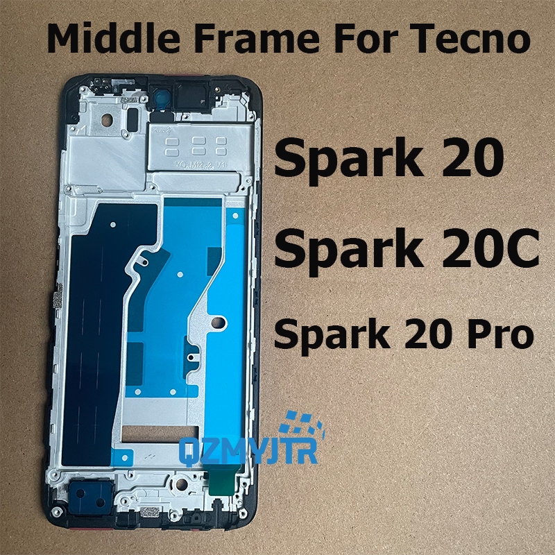 Phía Trước Nhà Ở Màn Hình Lcd Khung Cho Tecno Spark 20c Nhà Ở Khung