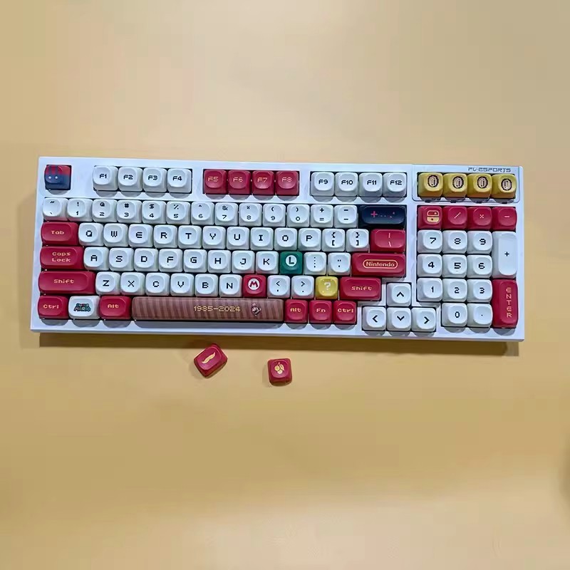 Moa keycap Mario Keycaps PBT Dye Thăng hoa keycap cho bàn phím cơ MX ...