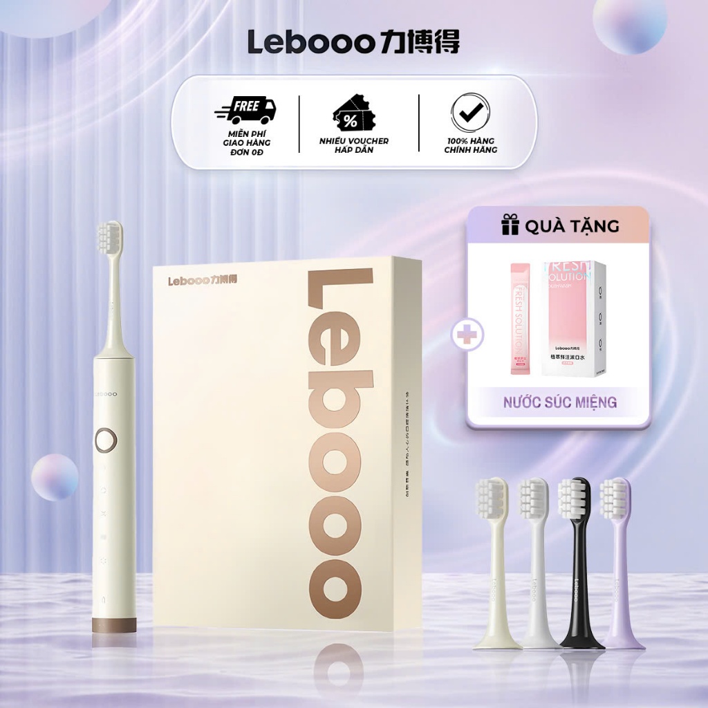 Bàn chải điện Lebooo new version 2024 hai đầu chải thay thế giúp bảo vệ ...