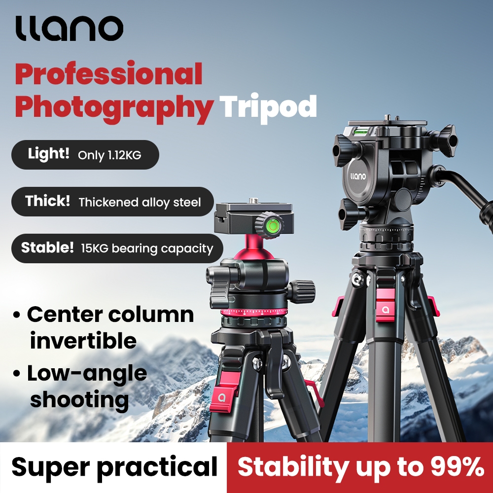 Llano Máy Ảnh Chuyên Nghiệp Chụp Ảnh Chân Máy Đầu Bóng Nhôm DSLR / Chân ...