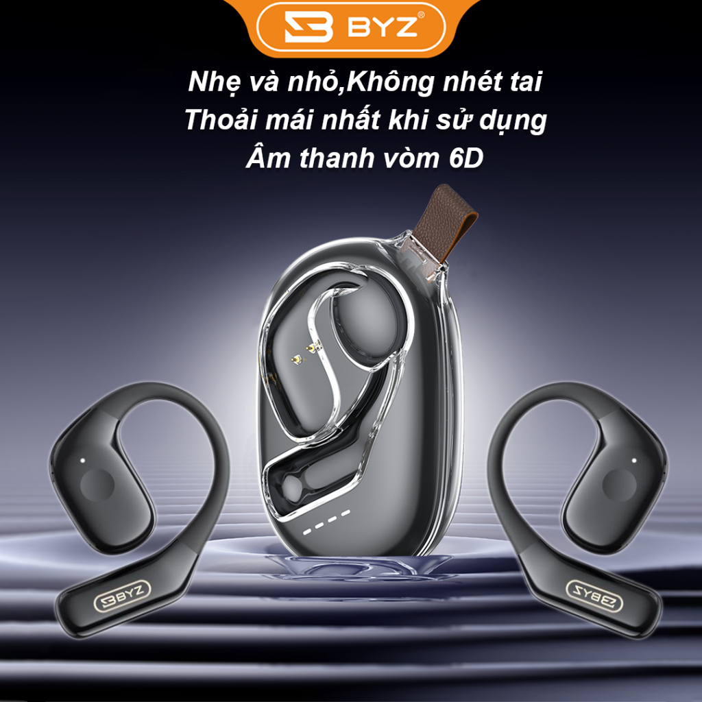 Tai nghe Bluetooth đeo tai BYZ S200 không nhét tai thời gian chờ siêu ...