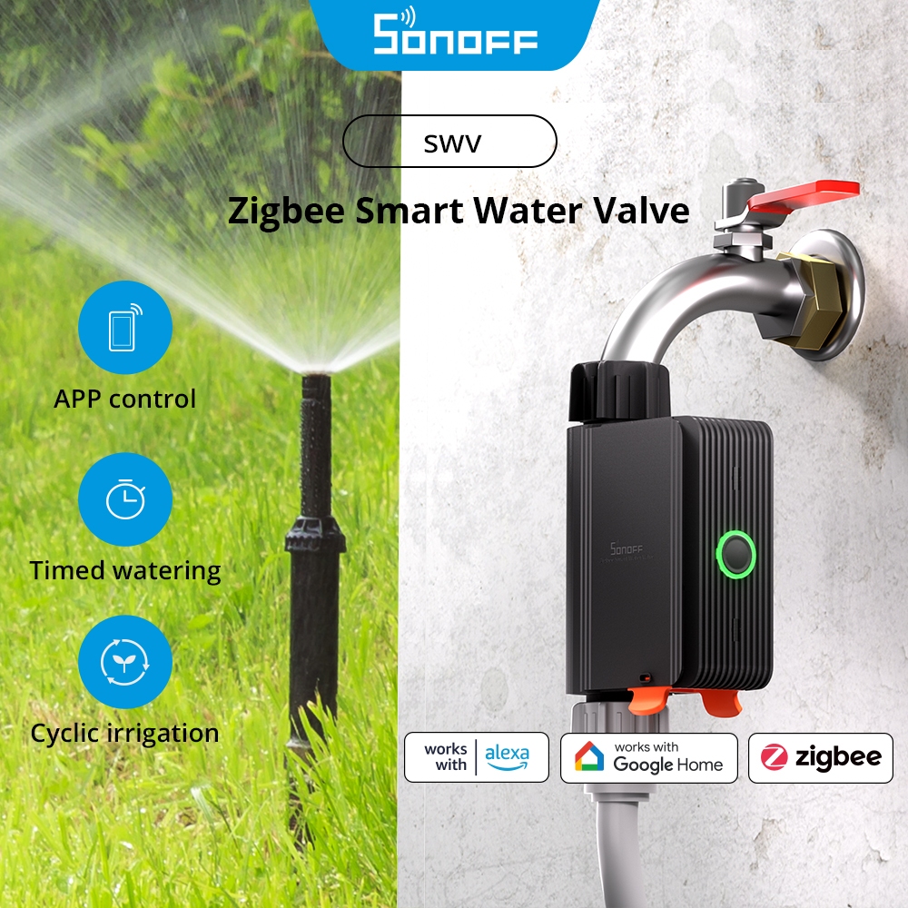 Sonoff SWV Zigbee 3.0 Van nước thông minh Công tắc tưới thời gian thông ...