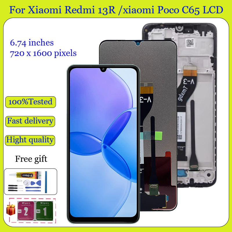 Chính Hãng Dành Cho Xiaomi Poco C65 Redmi 13C (4G / 5G) Màn Hình LCD ...