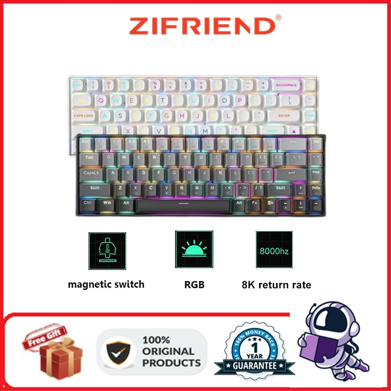 Zifriend M68 Công tắc từ tính có dây Tỷ lệ trả lại 8K Bàn phím cơ RGB ...