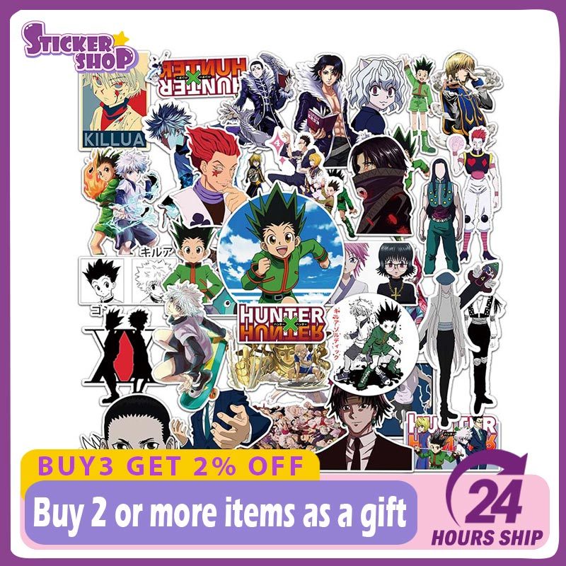 Bộ 50 Anime HUNTER × HUNTER Sticker DIY Nhật Ký Hành Lý Sổ Lưu Niệm ...