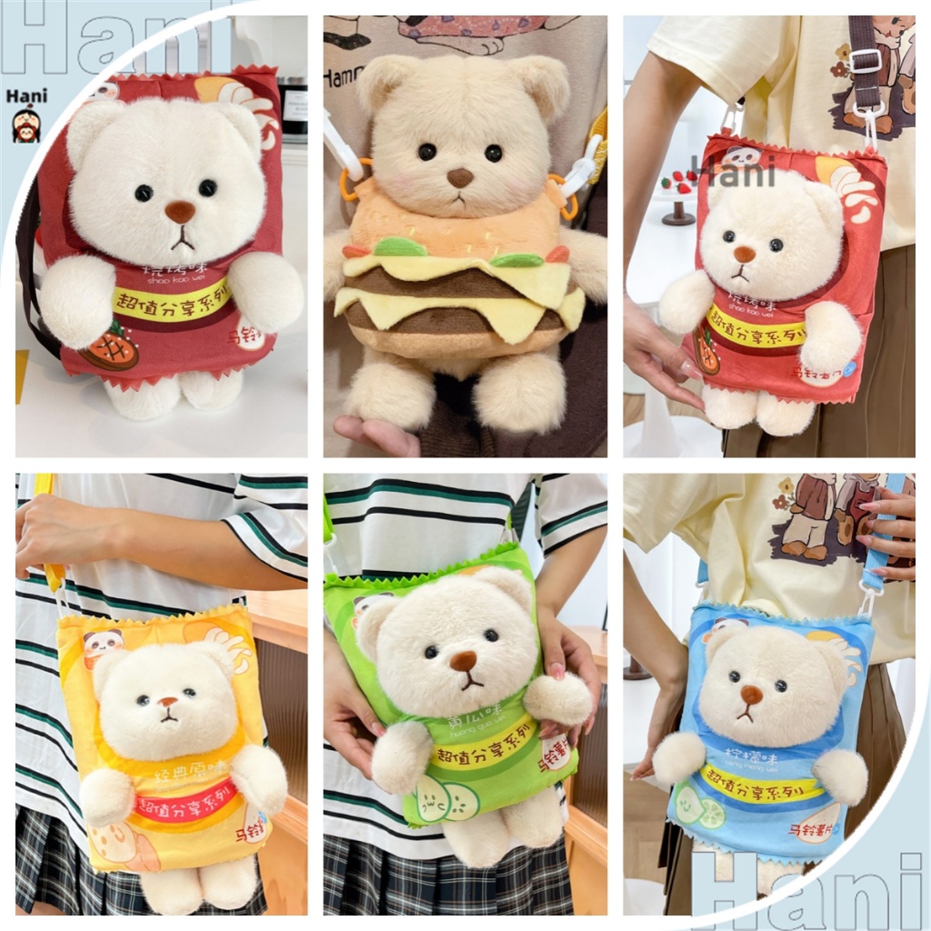 Túi đựng khoai tây chiên Hamburger Bear Messenger | Shopee Việt Nam