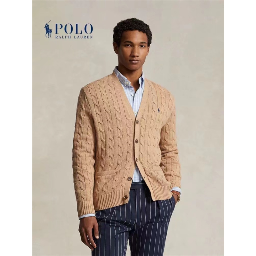 Ralph Lauren Nam Dệt Kim Áo Len Cardigan Nút Áo Len Thu Đông Áo Len ...