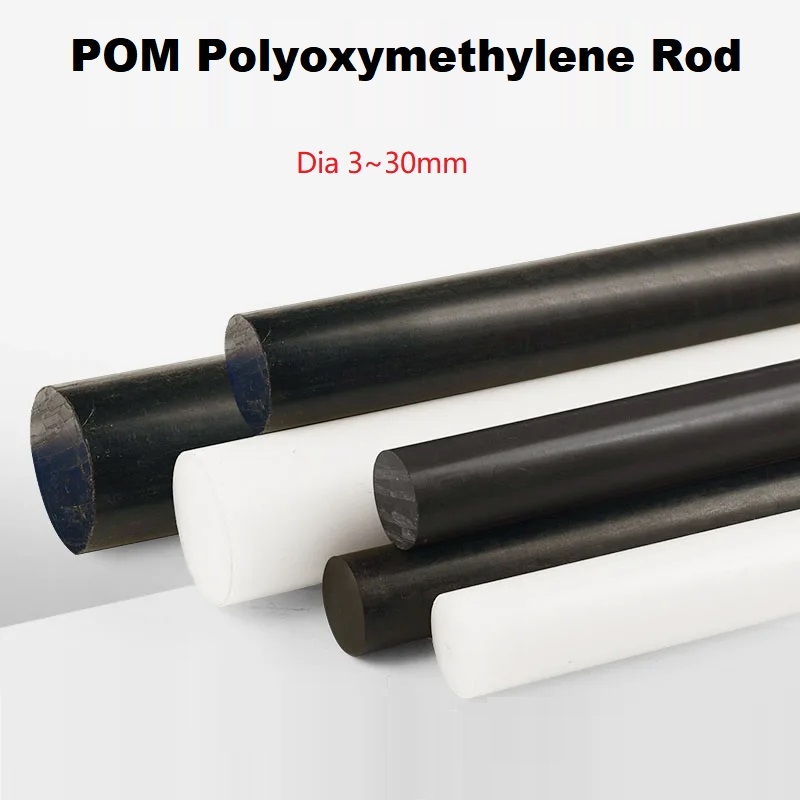 Black White POM Rods Đường kính 3mm-40mm Đen Trắng POM Thanh nhựa rắn ...