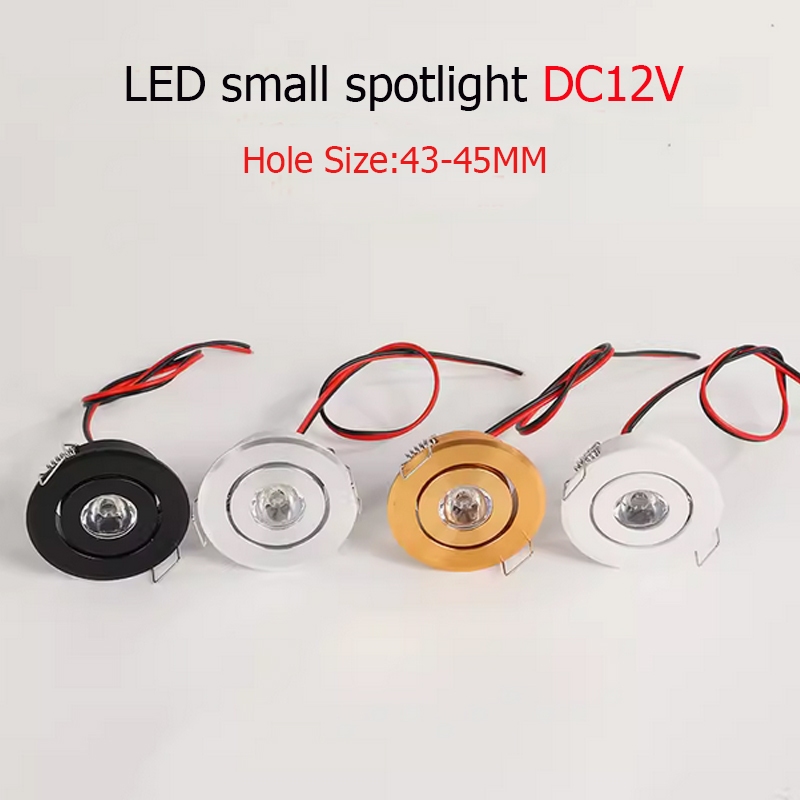 Đèn led chiếu sáng 3W 12V DC led mini downlight lỗ kích thước 40-45mm ...