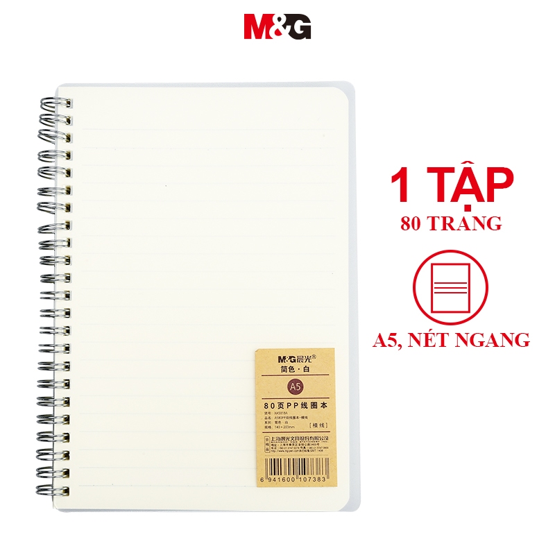 M&G Sổ Tay Cuộn Simple Series Notebook Nhật Ký Ngang Sổ Tay Mềm A5 B5 ...