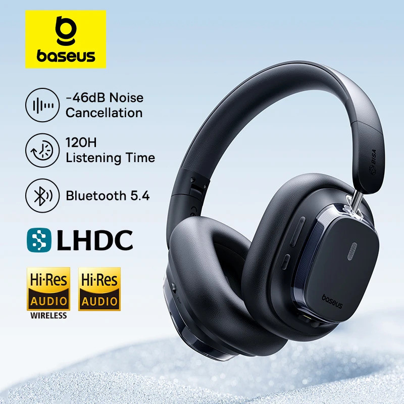 Tai nghe không dây Baseus H1S Bowie 10 Max Hybrid -46dB Khử tiếng ồn 120H Thời gian chơi game ...