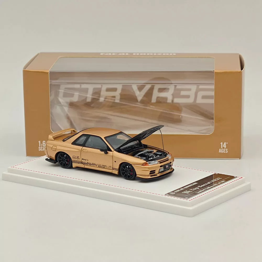 Fh 1: 64 Nissan Skyline GT-R VR32 Top Secret Carbon Hood Gold Diecast Model Car | Shopee Việt Nam