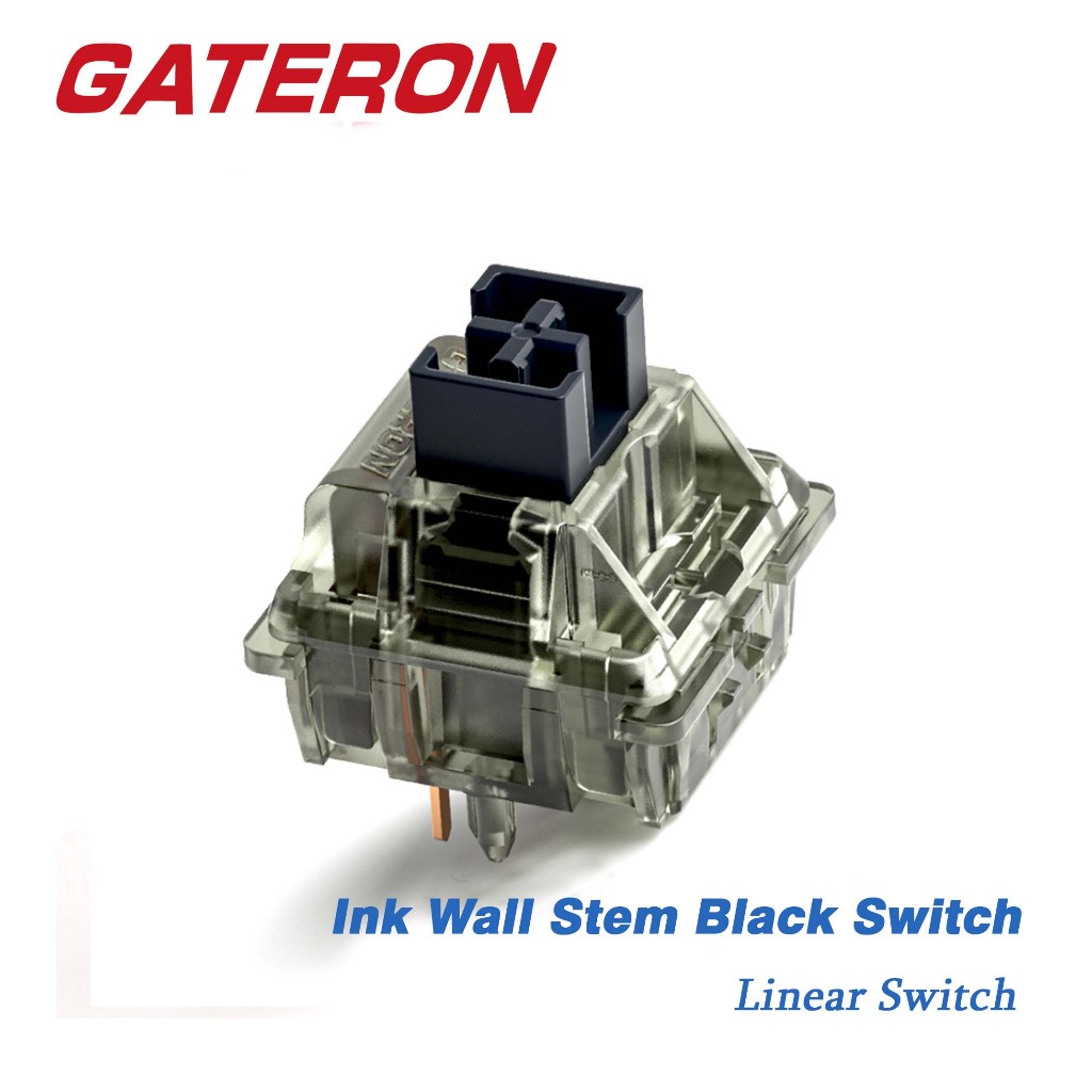 Gateron Ink V2 Wall Stem Box Công tắc màu đen Tuyến tính RGB 5 chân cho ...