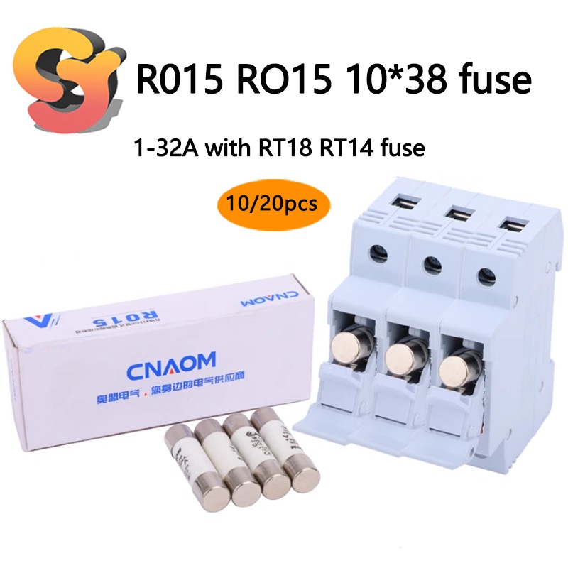 [Hàng có sẵn] 10 / 20 chiếc Cầu chì gốm R015 RO15 10 * 38 Cầu chì RT18 ...
