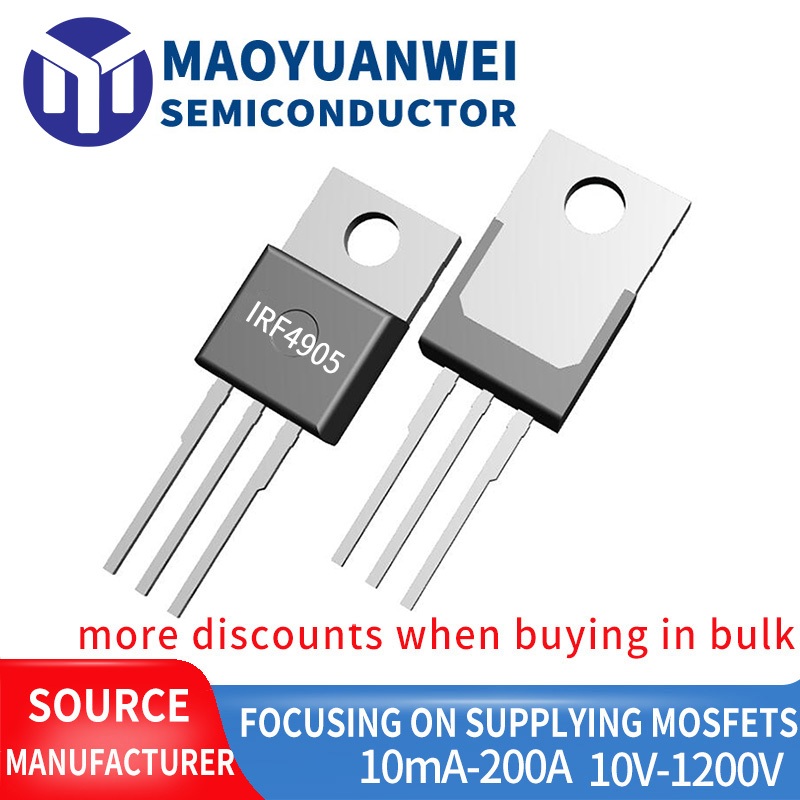 10 Chiếc Thương Hiệu Mới MOSFET IRF4905 TO220 55V 74A IRF4905PBF Quản ...