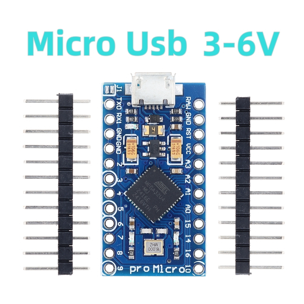 Mô Đun Mini/Type-C/Micro USB Pro ATMEGA32U4 5V/16MHZ Kèm Đầu Nối 2 Hàng ...