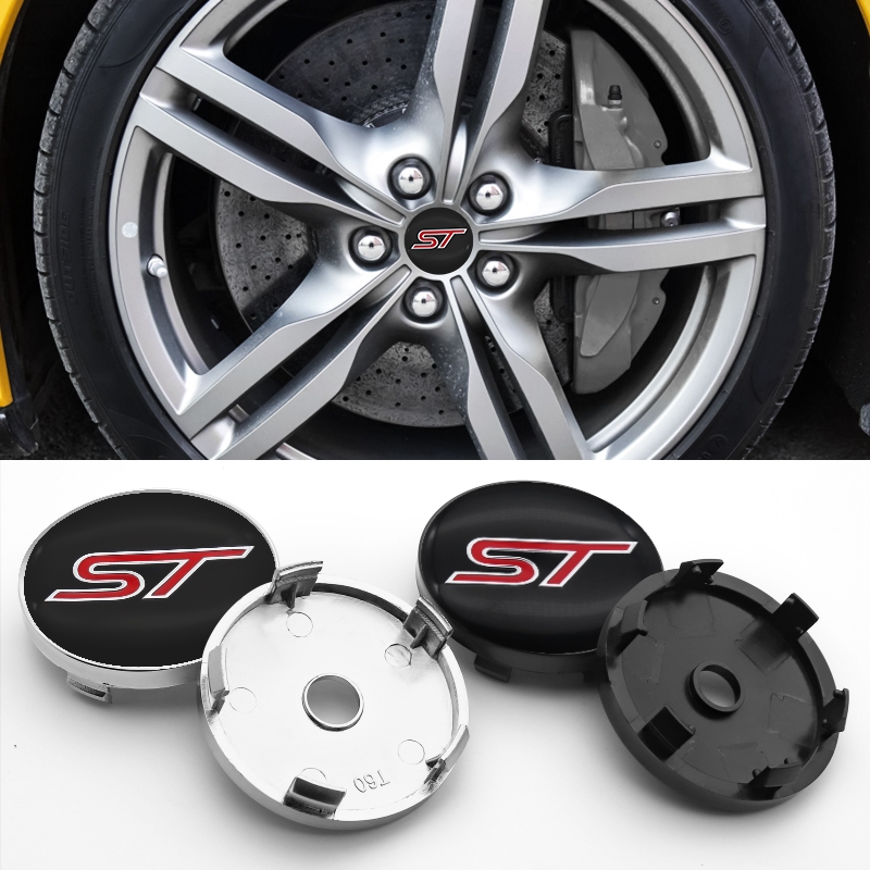 St 4 cái / 1 bộ 60mm trung tâm nắp vành huy hiệu cho Ford Fiesta ...