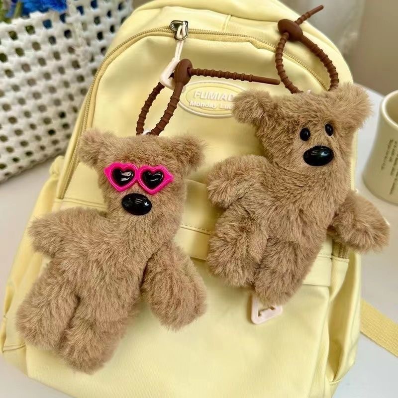Nana Ông Đậu Gấu Teddy Schoolbag Mặt dây chuyền Túi vui nhộn Mặt dây ...