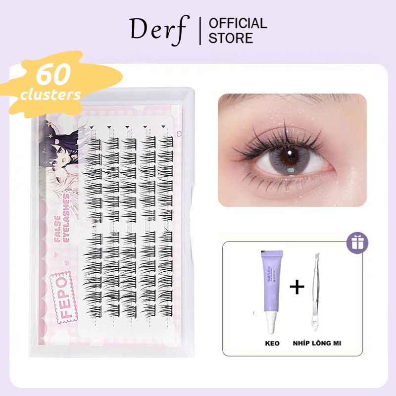Lông Mi Giả Derf 5 Hàng 11mm-12mm Tự Nhiên Chuyên Nghiệp | Shopee Việt Nam
