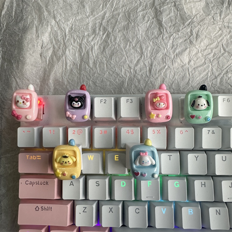 Tùy chỉnh Dễ Thương Sanrio Series Kuromi KT Điện Thoại Di Động Keycap ...
