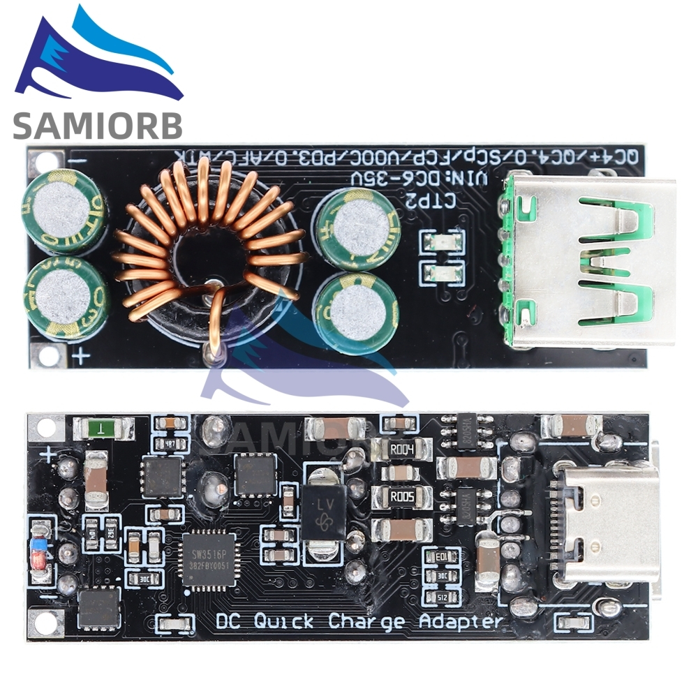 Sw3516 QC4.0 QC3.0 USB Type-C Điện thoại di động Bộ chuyển đổi sạc ...