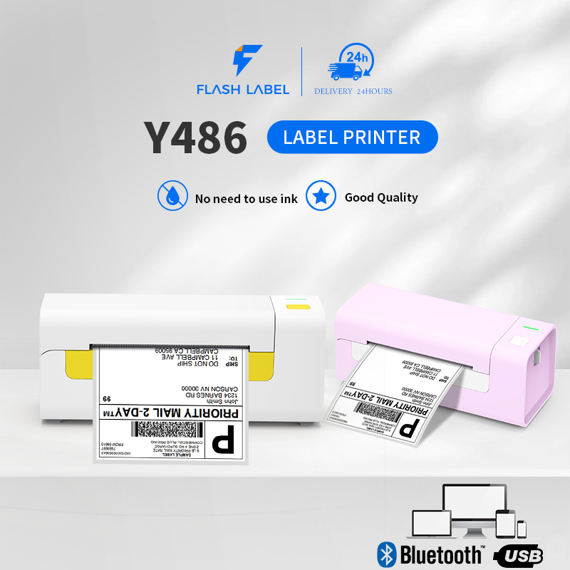 Máy in đơn hàng FLASHLABEL Y486 in đơn hàng, phiếu gửi, minicode, Logo ...