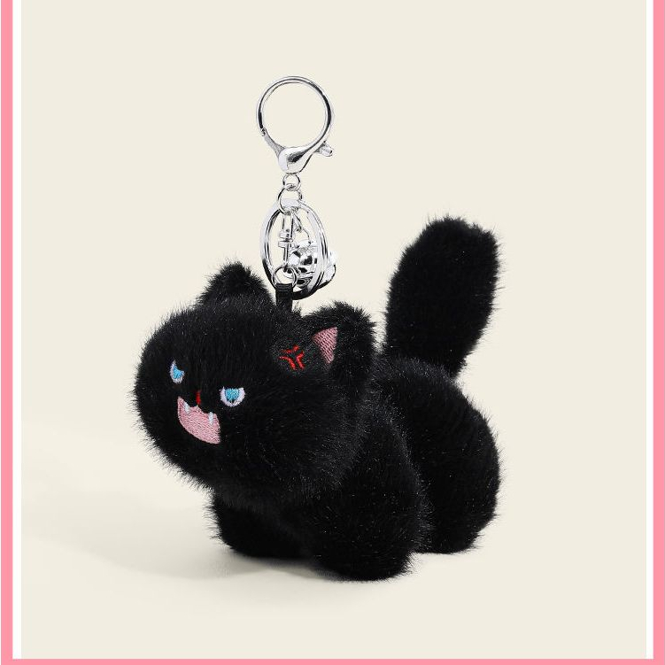 Angry mèo dễ thương túi mặt dây chuyền cho bé gái giận dữ mèo con sang ...