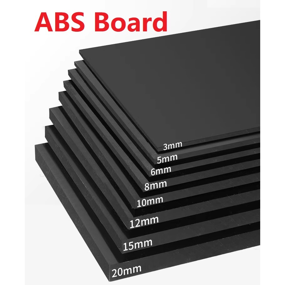 Tấm nhựa ABS màu đen Tấm mô hình Bộ phận vật liệu DIY Tấm Acrylic Bảng kỹ thuật | Shopee Việt Nam
