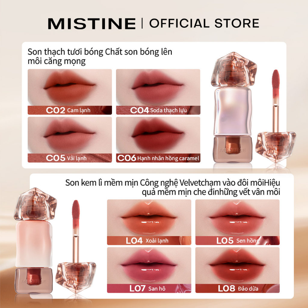 MISTINE son lì 2.6g/2.8g Lasting Tint | Shopee Việt Nam