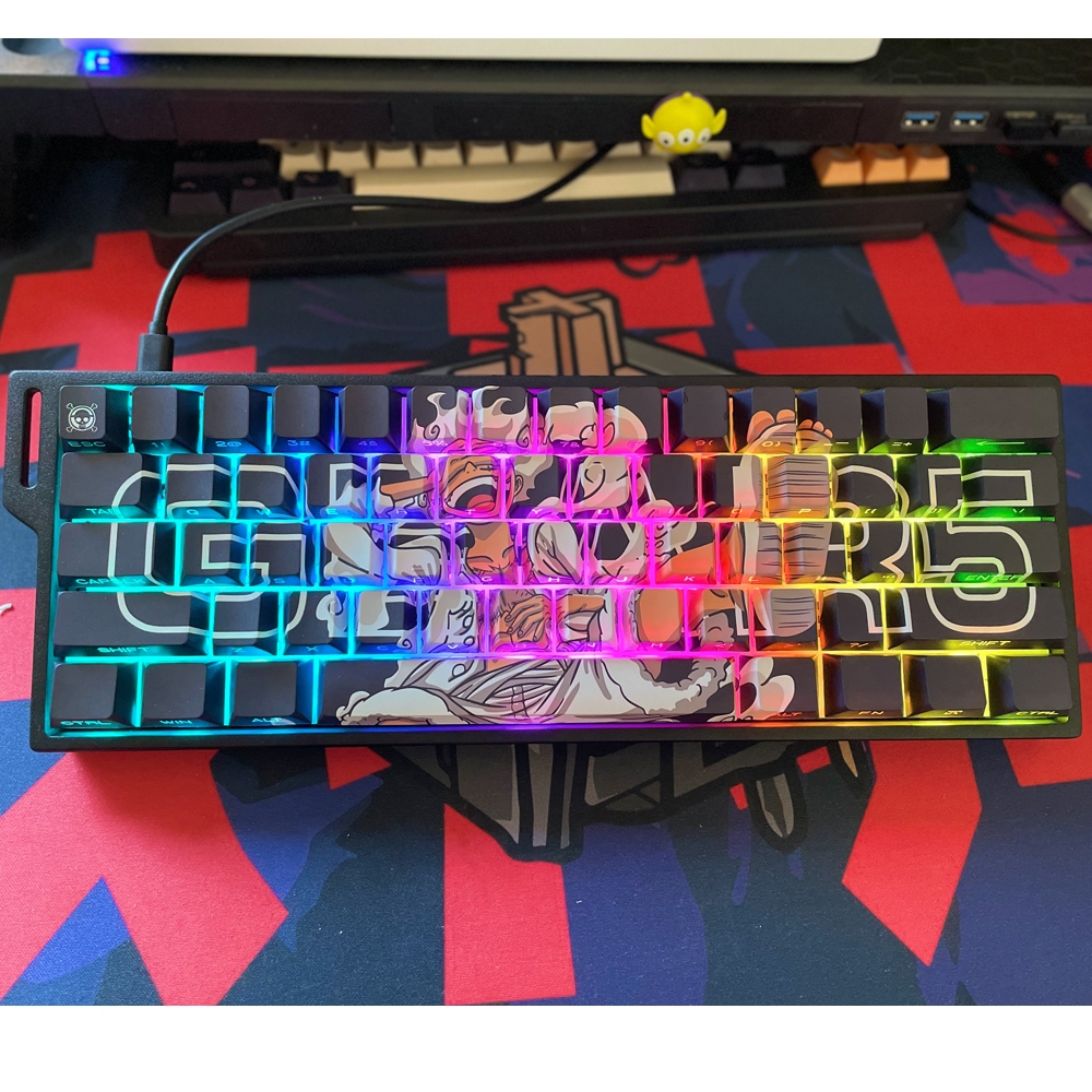 Anime ONE PIECE Luffy keycaps Side In Backlit keycaps Cherry Profile ...