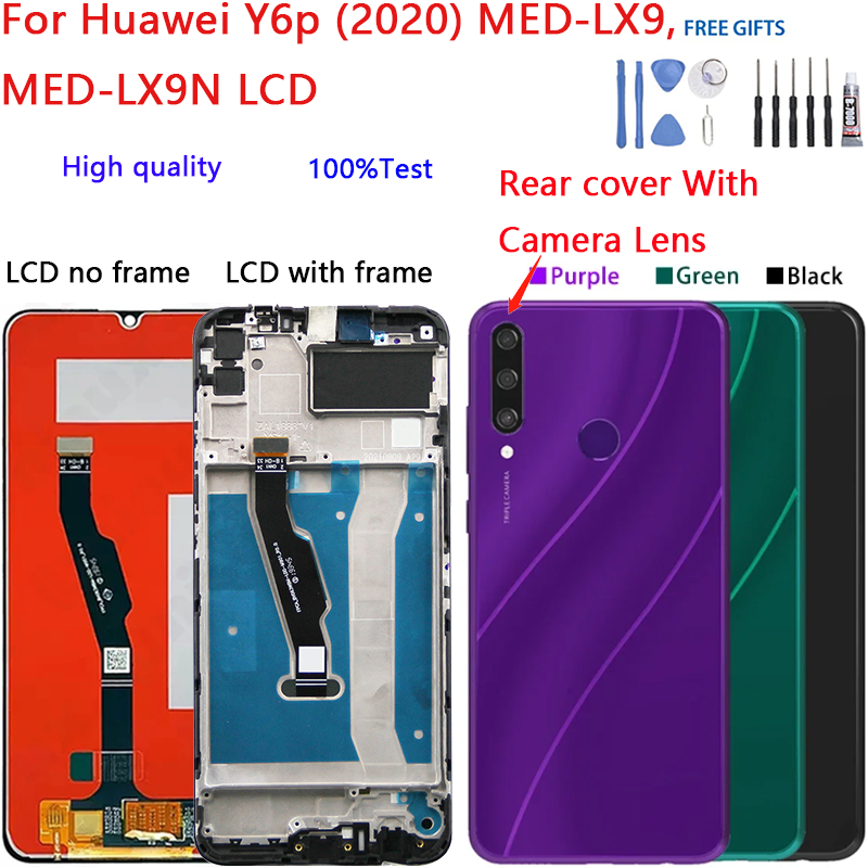 Lcd chất lượng cao cho Huawei Y6p (2020) MED-LX9, MED-LX9N Màn hình LCD ...
