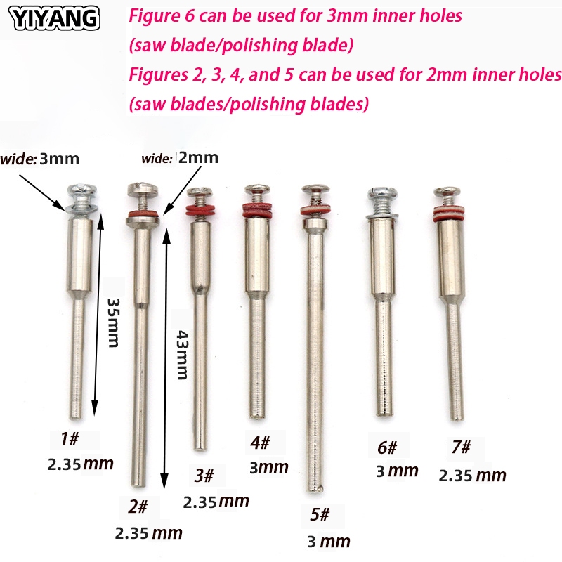 (1 Cái) 2,35mm / 3mm Vít Mandrel Shank Cut-Off Giá đỡ bánh xe Dụng cụ ...